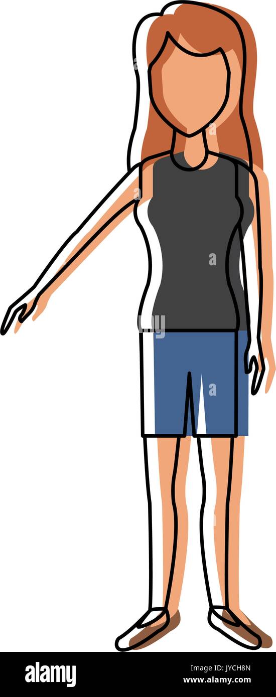 beautiful woman character people standing Stock Vector Image & Art - Alamy