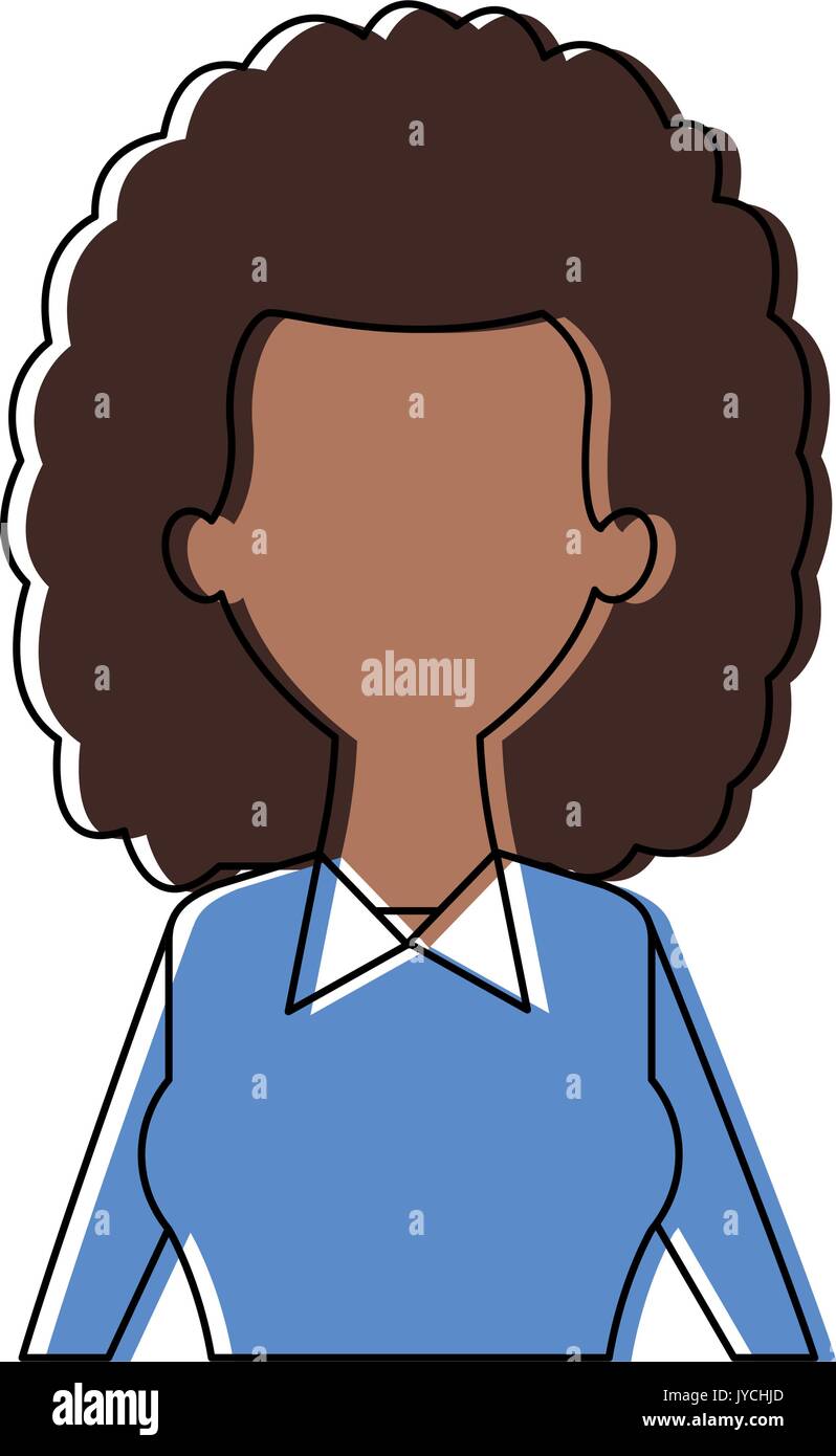 portrait young woman avatar female character Stock Vector Image & Art ...