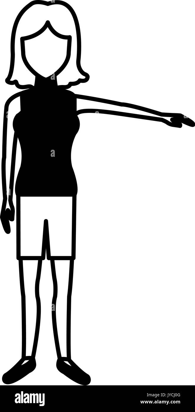 woman character people standing female image Stock Vector Image & Art ...