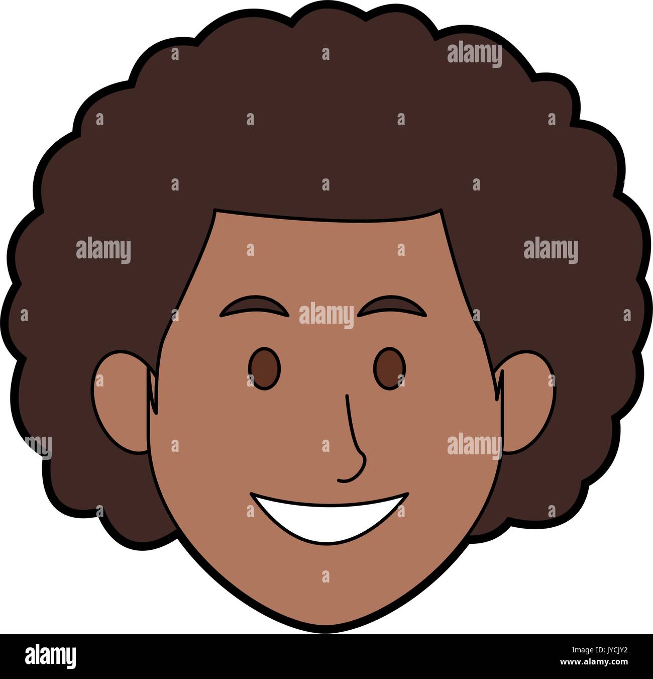 African guy face on Stock Vector Images - Alamy