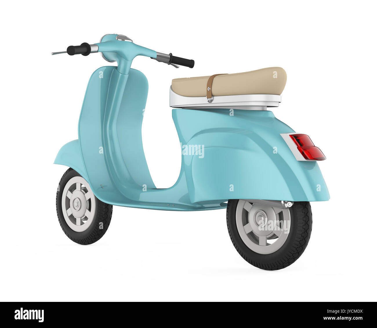 Vintage Retro Scooter Isolated Stock Photo - Alamy