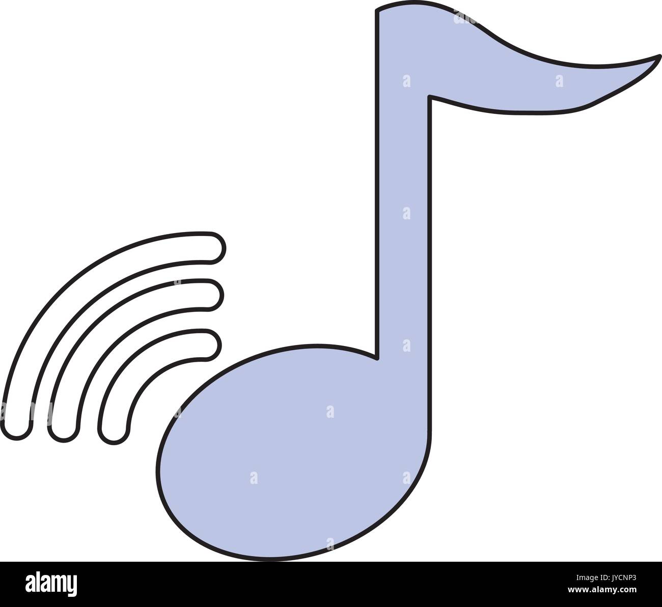 Music note symbol vector illustration Stock Vector Image & Art - Alamy