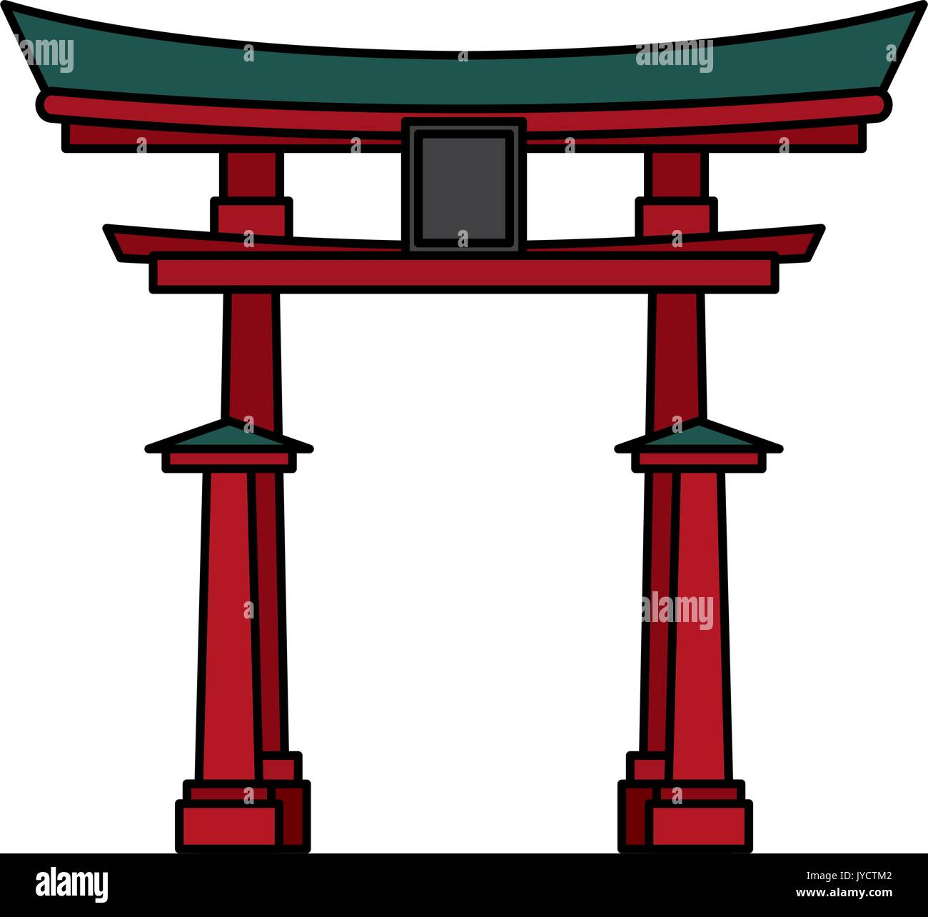 Japanese temple building Stock Vector Image & Art - Alamy