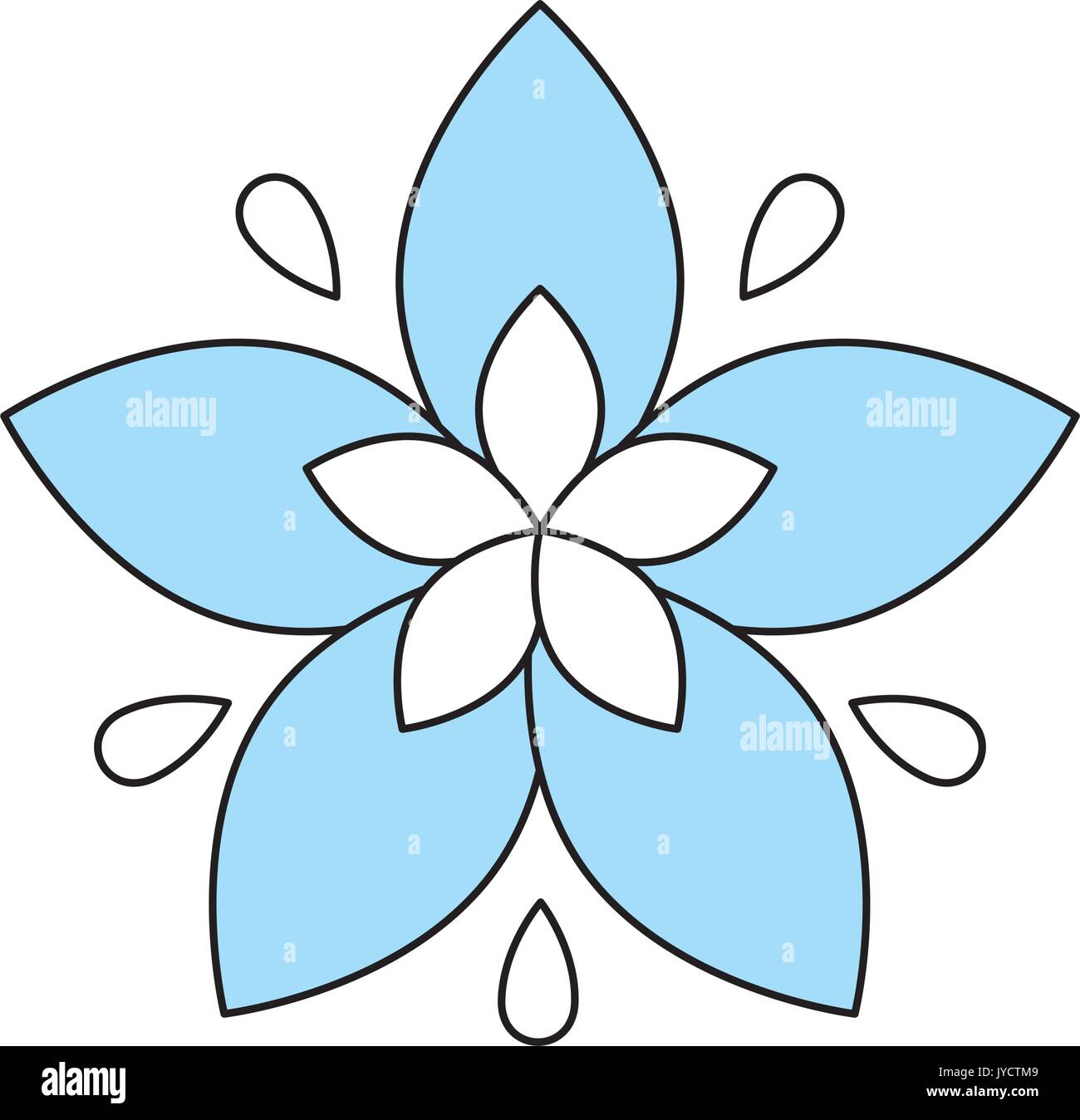 Beautiful flower symbol Stock Vector Image & Art - Alamy