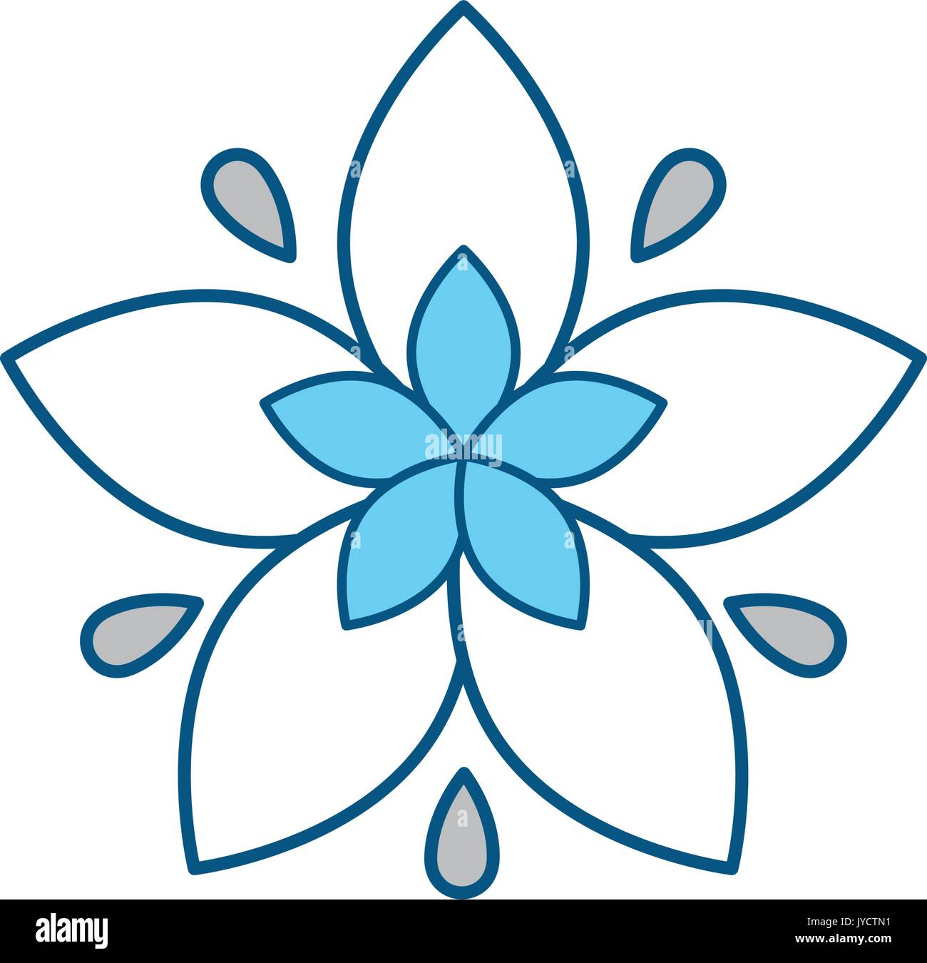 Beautiful flower symbol Stock Vector Image & Art - Alamy