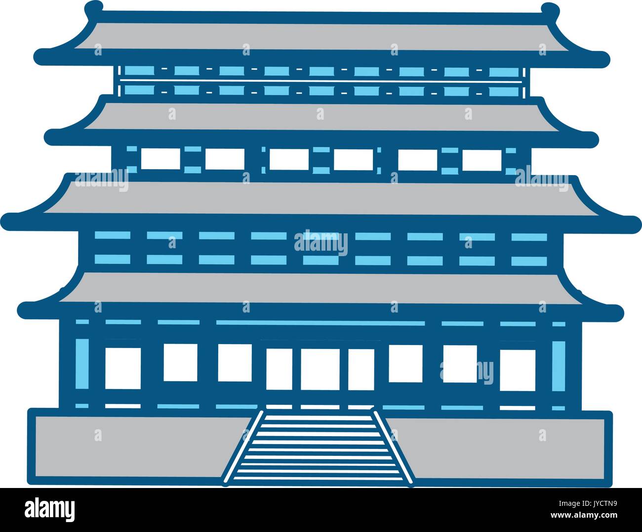Japanese temple building Stock Vector Image & Art - Alamy