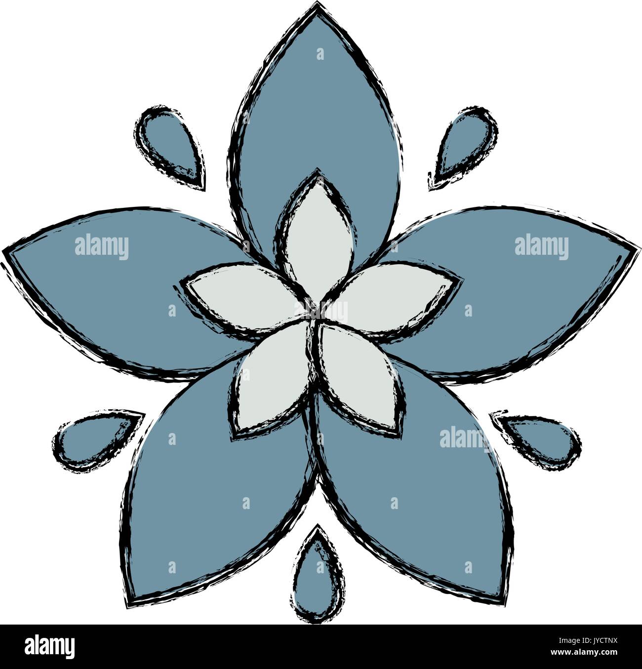 Beautiful flower symbol Stock Vector Image & Art - Alamy