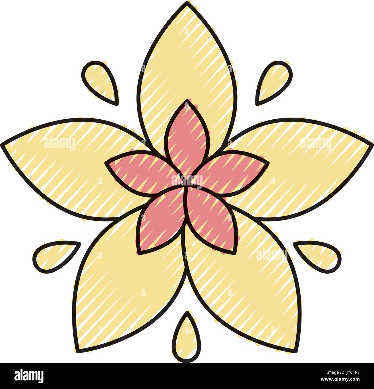 Beautiful flower symbol Stock Vector Image & Art - Alamy