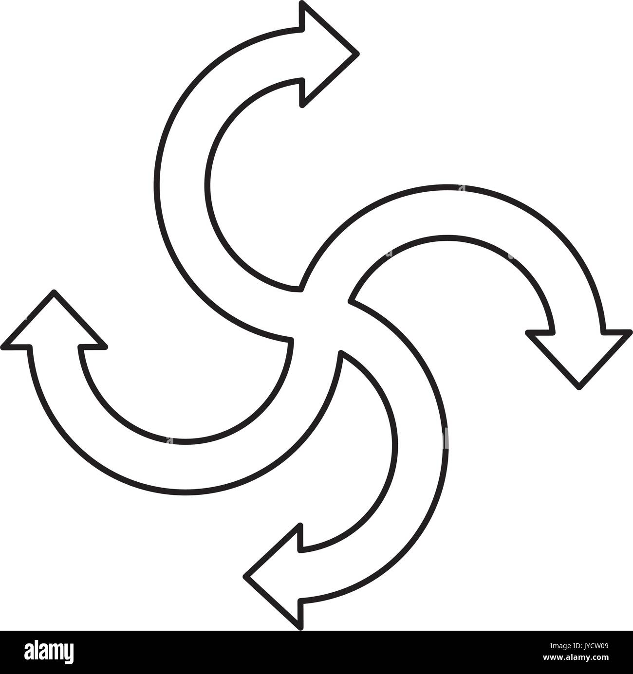 Vector template infographic arrows Black and White Stock Photos ...