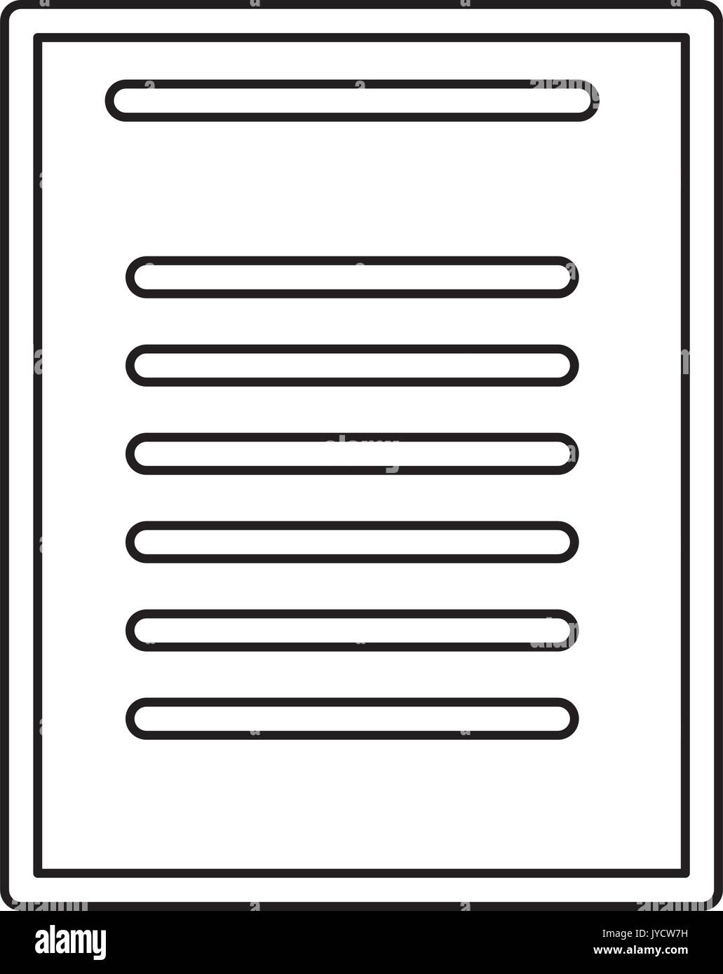Sheet document symbol Stock Vector Image & Art - Alamy