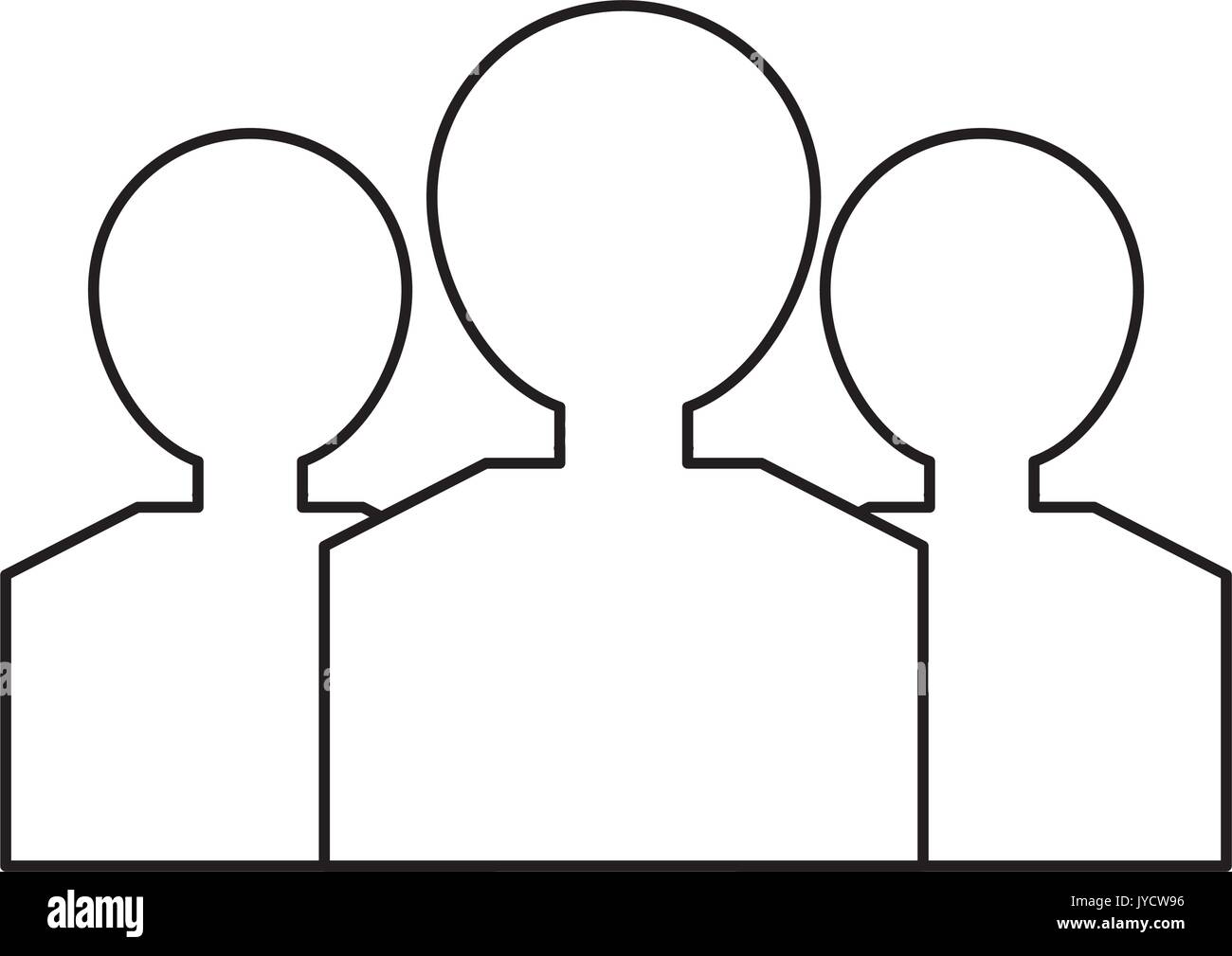 People pictogram silhouette Stock Vector Image & Art - Alamy