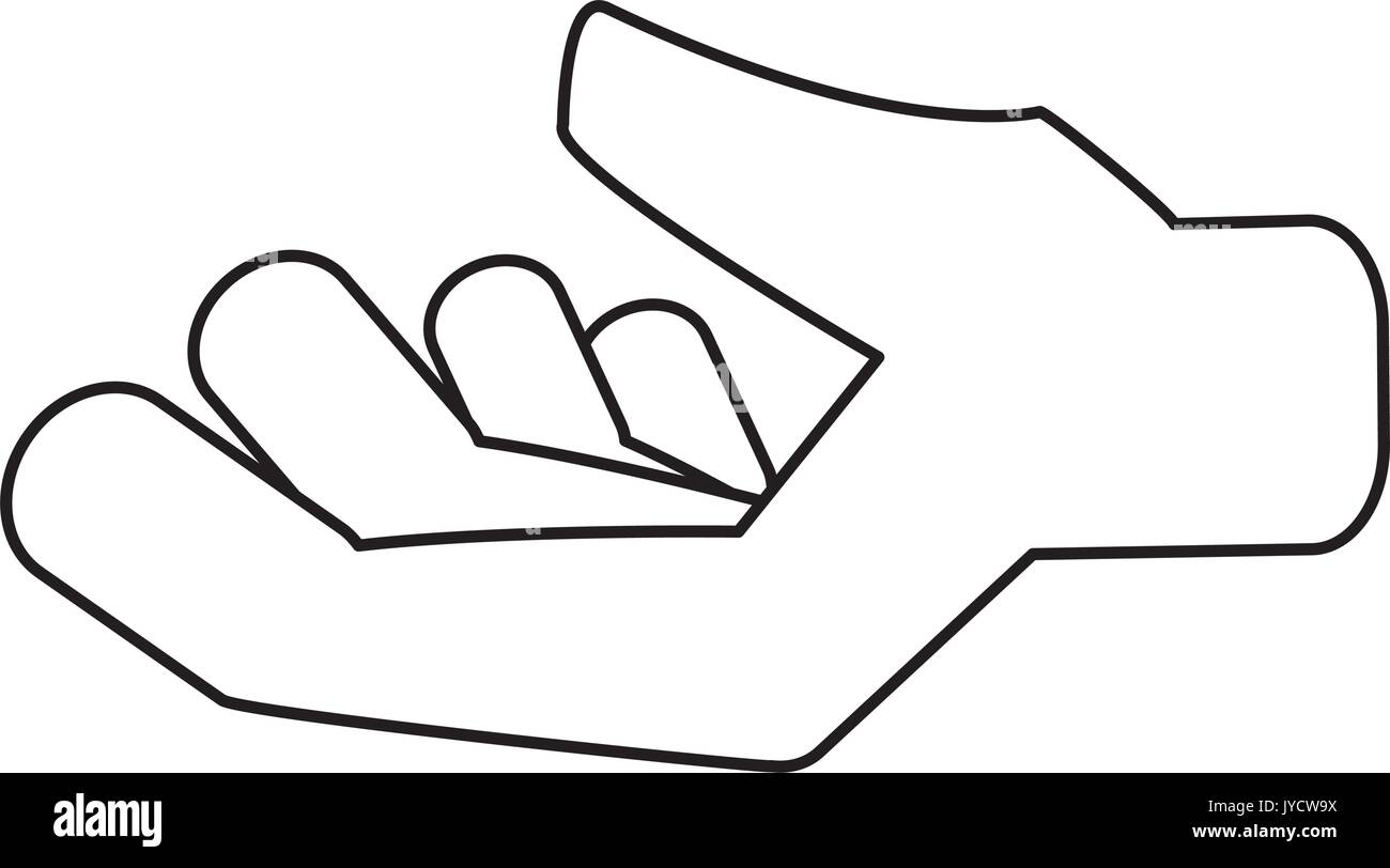 Hand symbol isolated Stock Vector Image & Art - Alamy
