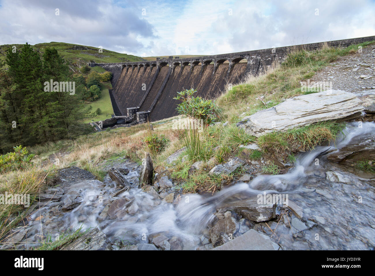 Claerwen reservoir dams dam hi-res stock photography and images - Alamy