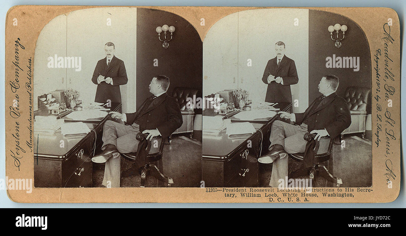 Dictating to his secretary hi-res stock photography and images - Alamy