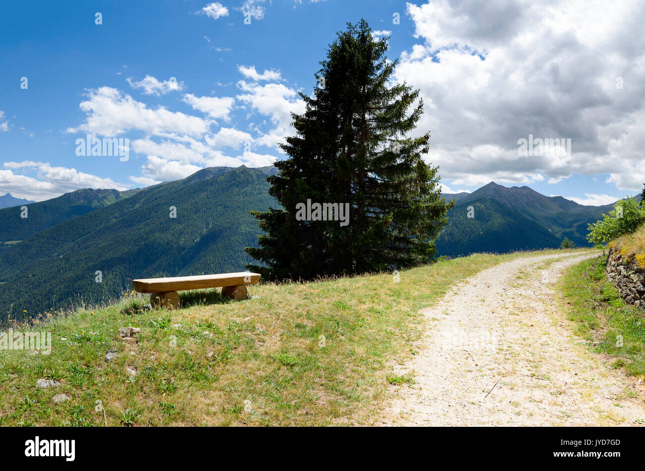 Bench road hi-res stock photography and images - Alamy