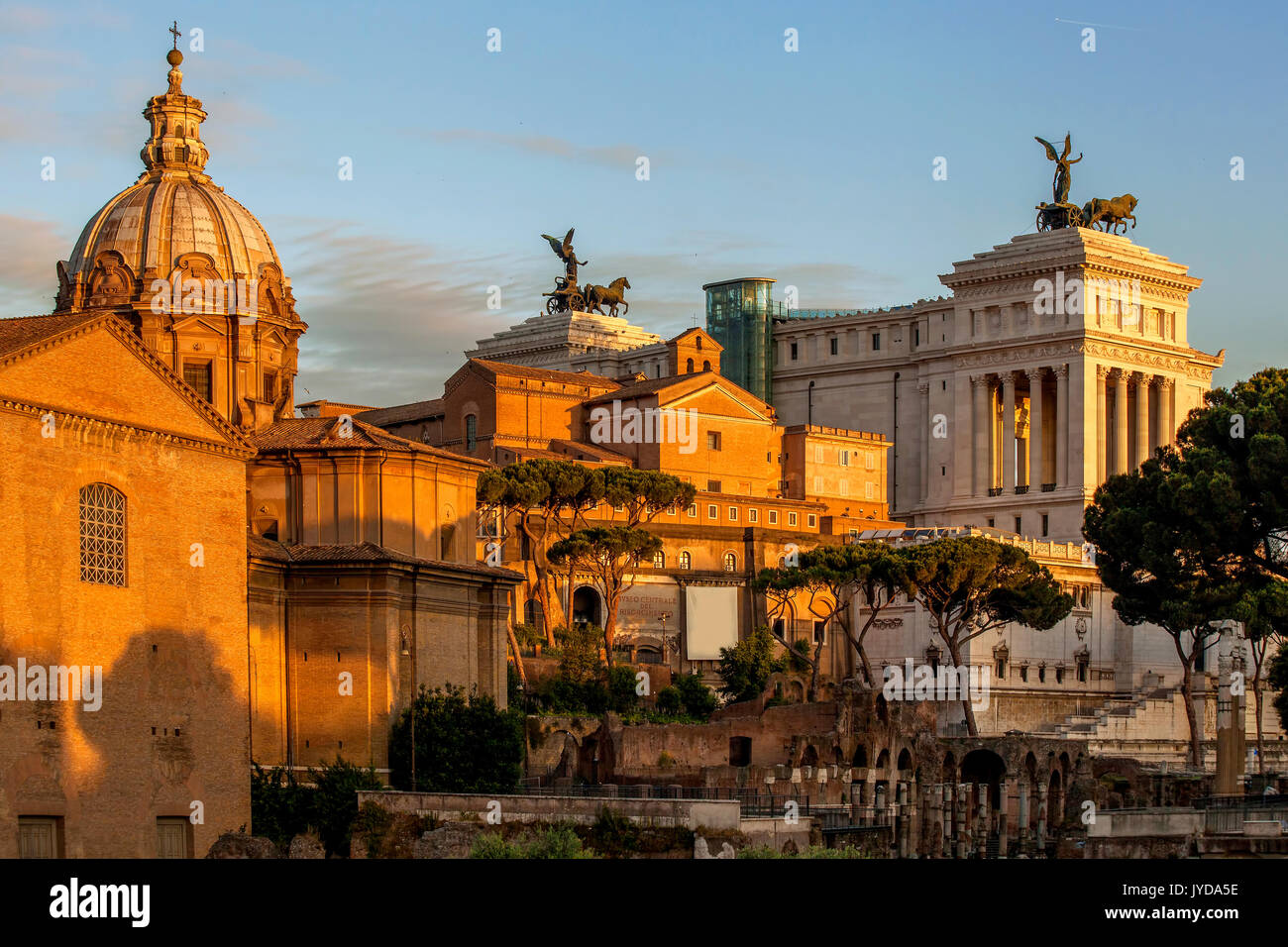 Rome with Roman ruins against Capitol in Italy Stock Photo - Alamy