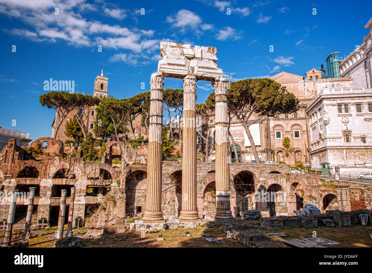 Famous Roman ruins in Rome, Italy Stock Photo - Alamy