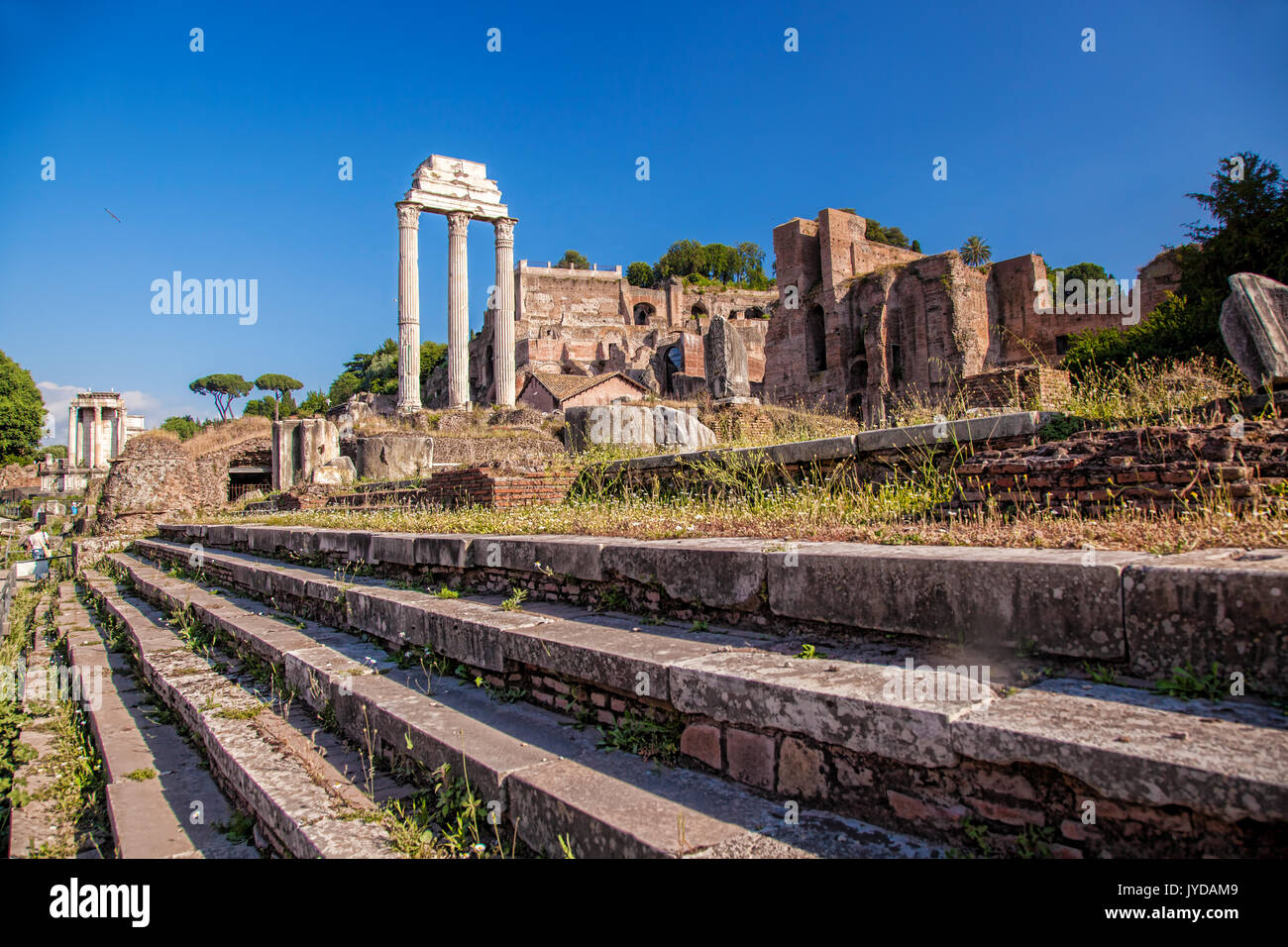 Famous Roman ruins in Rome, Italy Stock Photo - Alamy