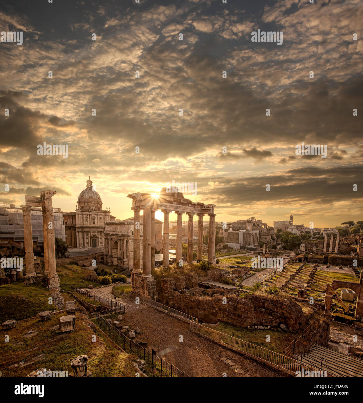 Famous Roman ruins in Rome, Italy Stock Photo - Alamy