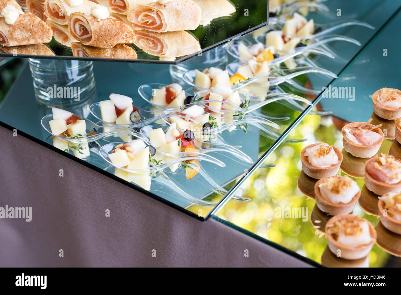 Appetizers, finger food, party food, sliders. Canape, tapas. Served ...