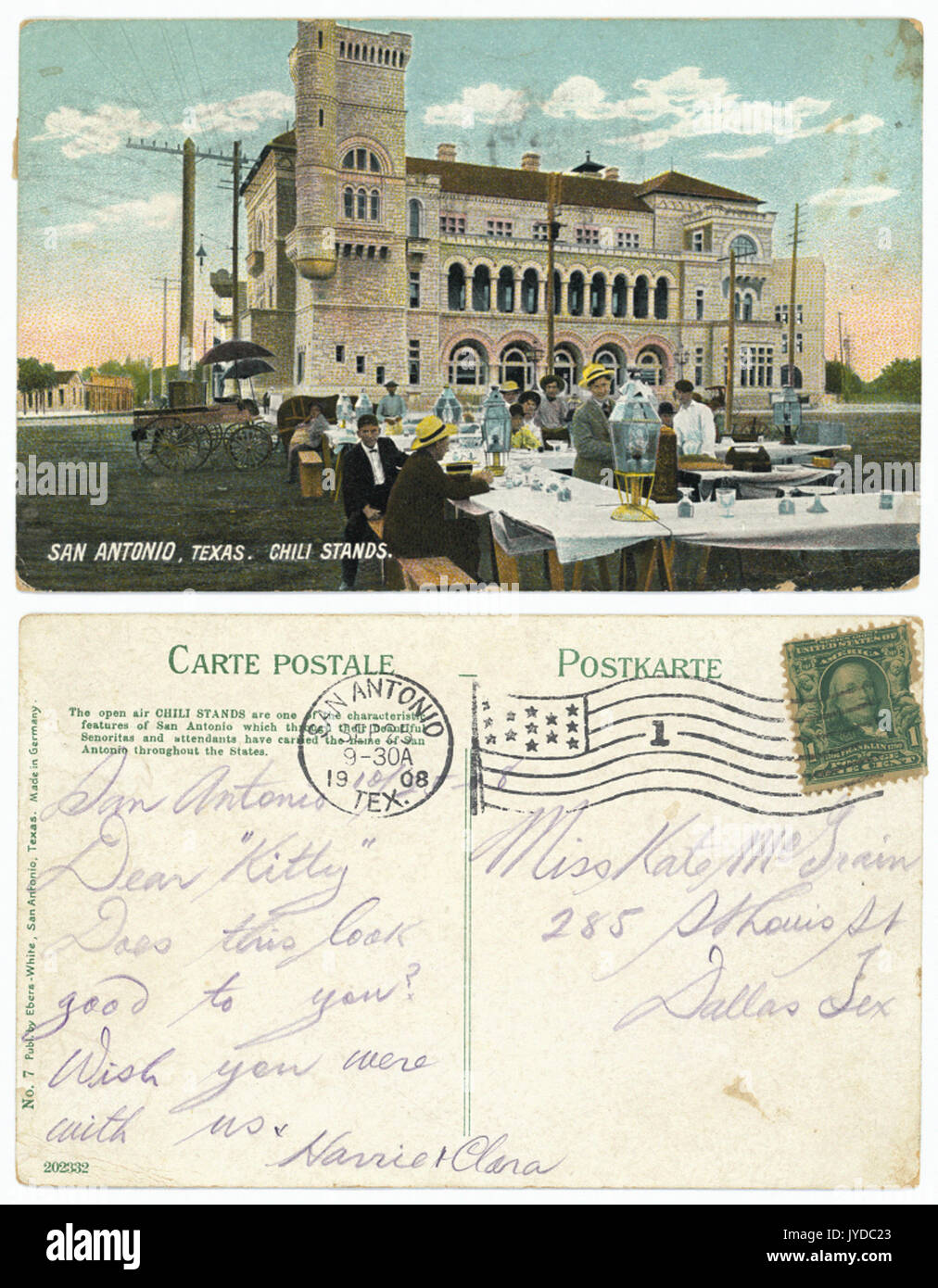 San Antonio, Texas. Chili Stands Stock Photo - Alamy