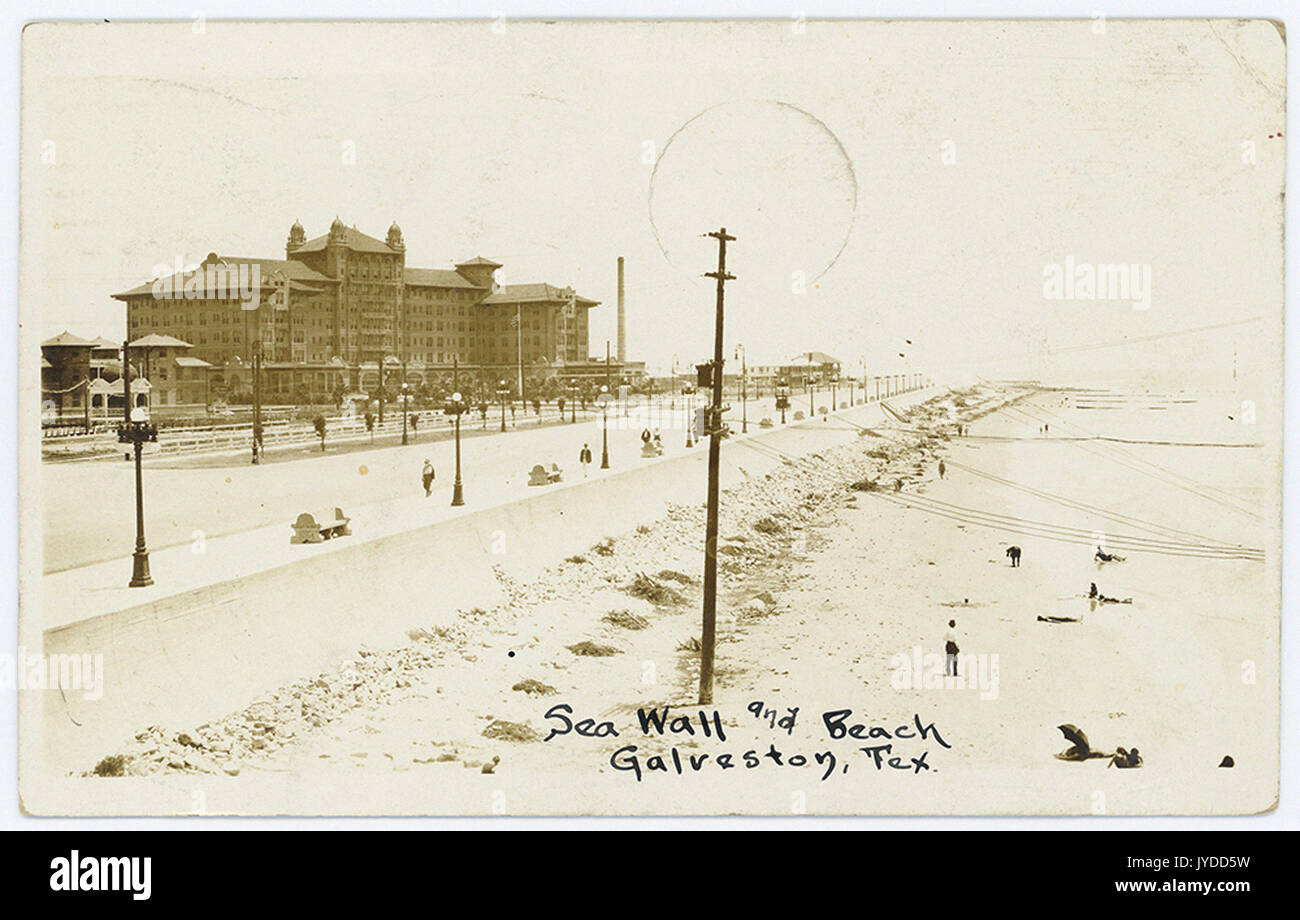 Galveston beach wall hi-res stock photography and images - Alamy