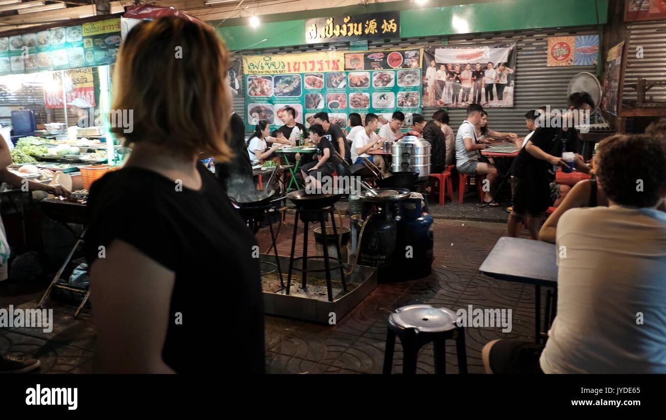 Night Yaowarat Road Chinatown Bangkok Thailand Stock Photo - Alamy