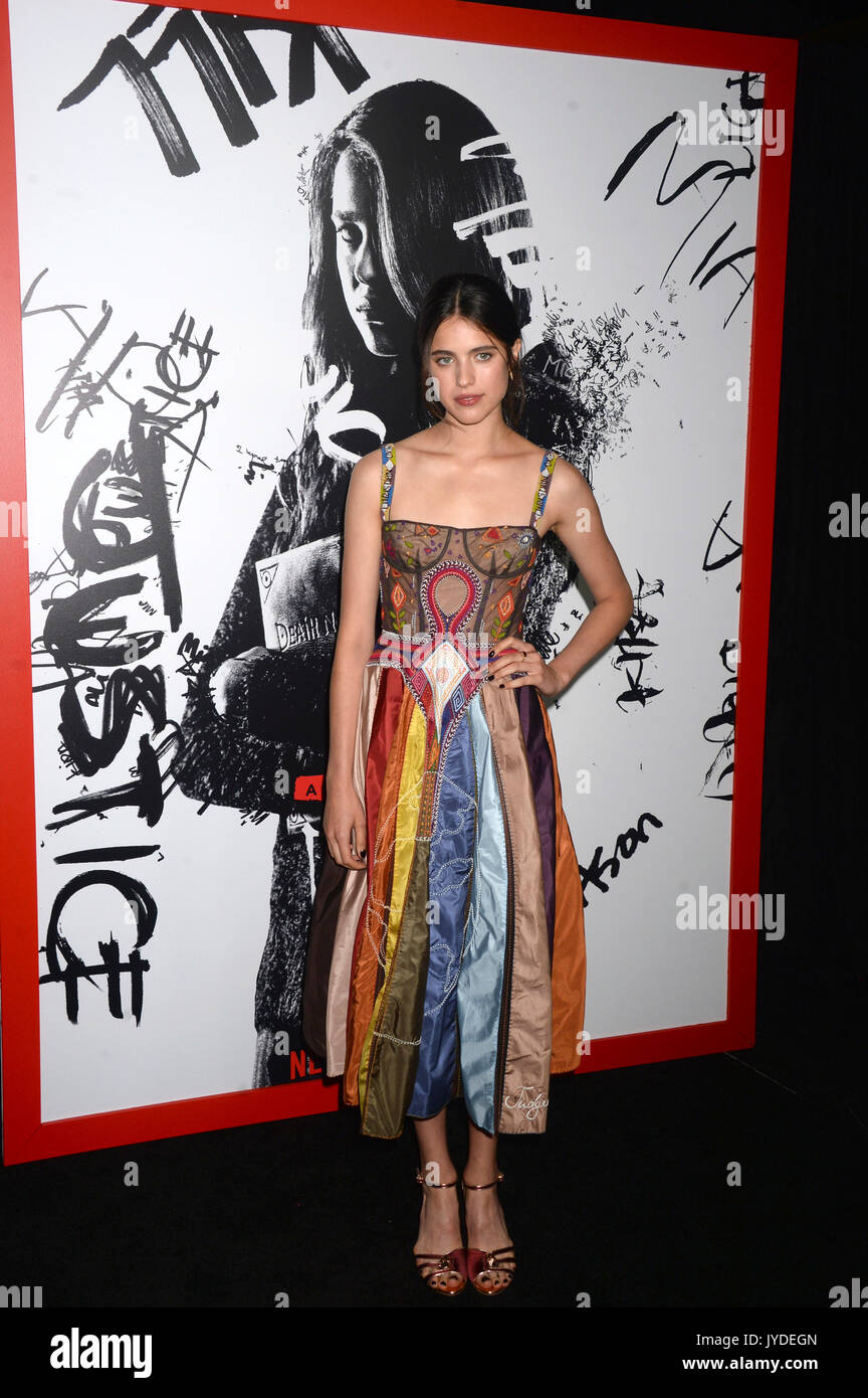 Margaret Qualley attends the Netflix premiere of 'Death Note' at AMC ...