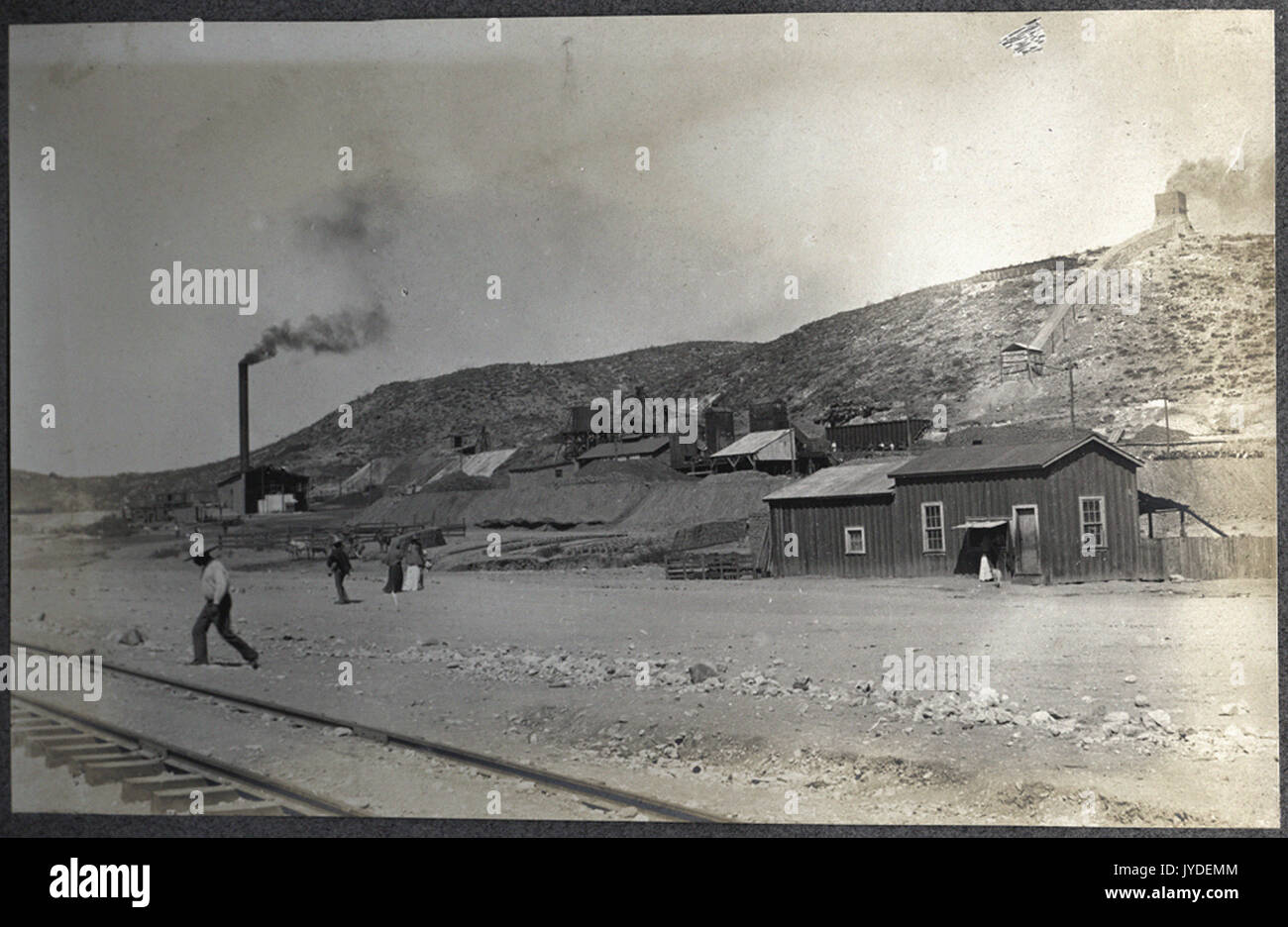 Smelter, Showing dust flue Stock Photo - Alamy