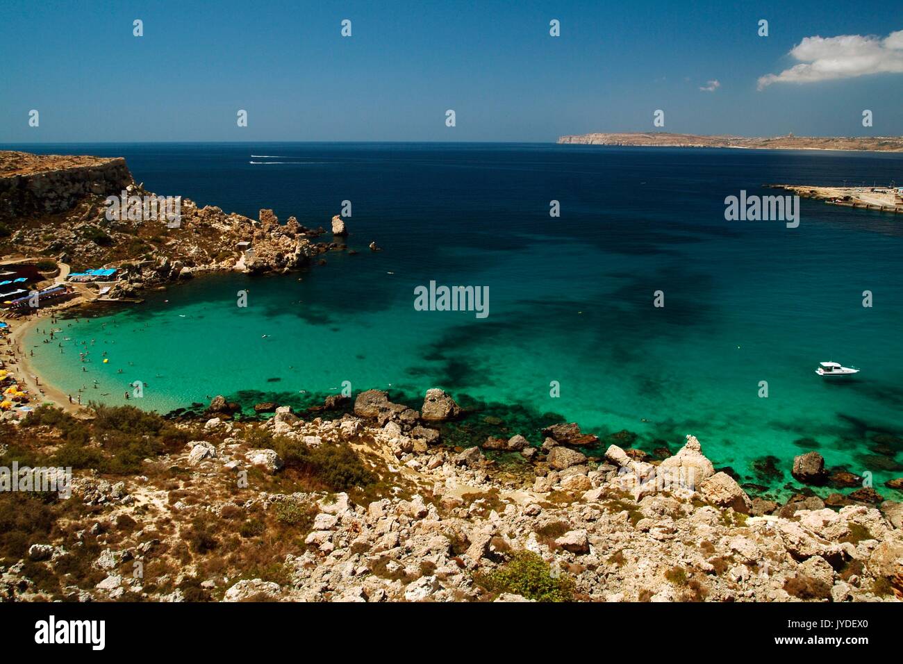 Paradise Bay, a secluded inlet with both a sandy and rocky stretch ...