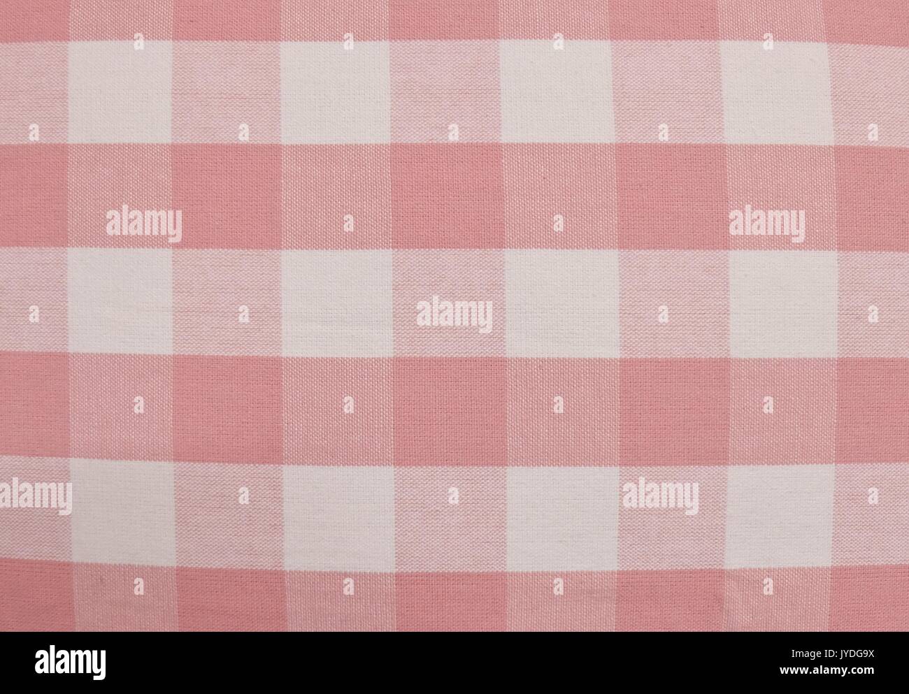 Fabric Texture, Close Up of Old Rose and White Lumberjack Plaid Towel ...
