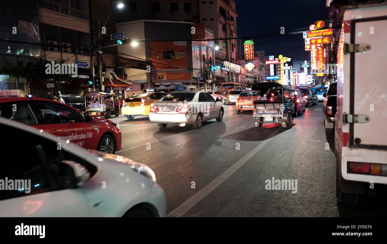 Night Yaowarat Road Chinatown Bangkok Thailand Stock Photo - Alamy