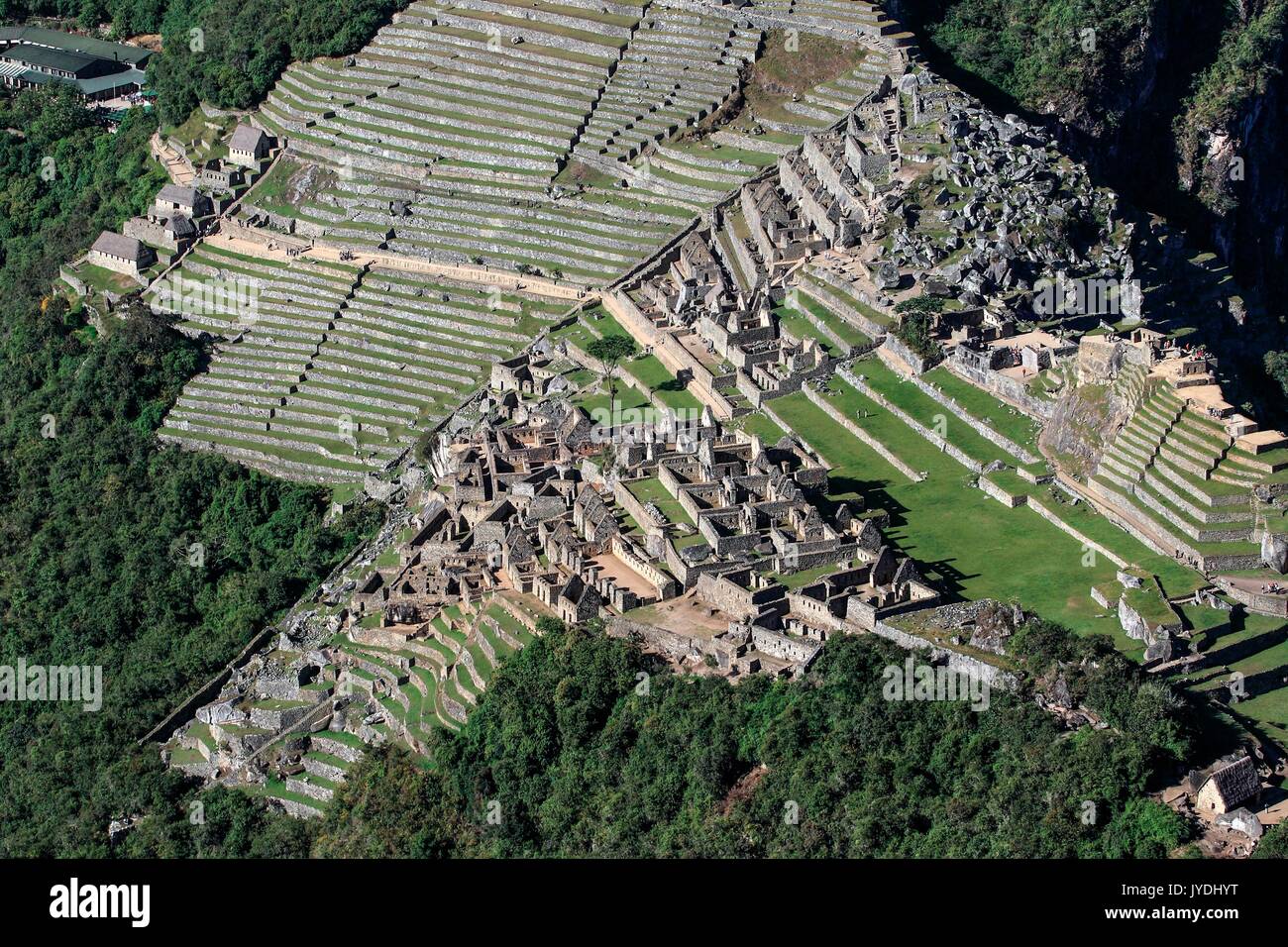 Gives trekkers birds eye view of machu picchu peru south america hi-res ...