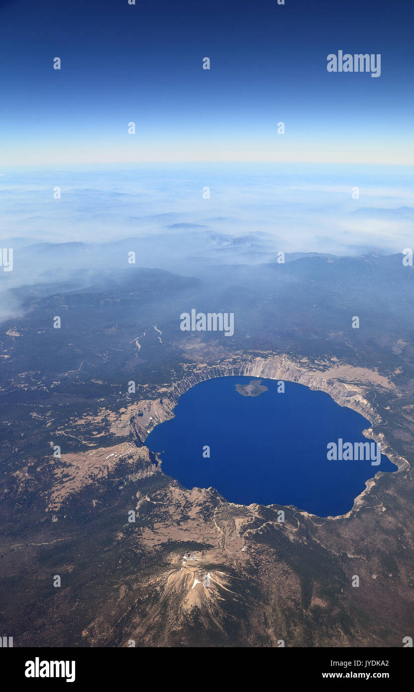 Crater lake aerial hi-res stock photography and images - Alamy