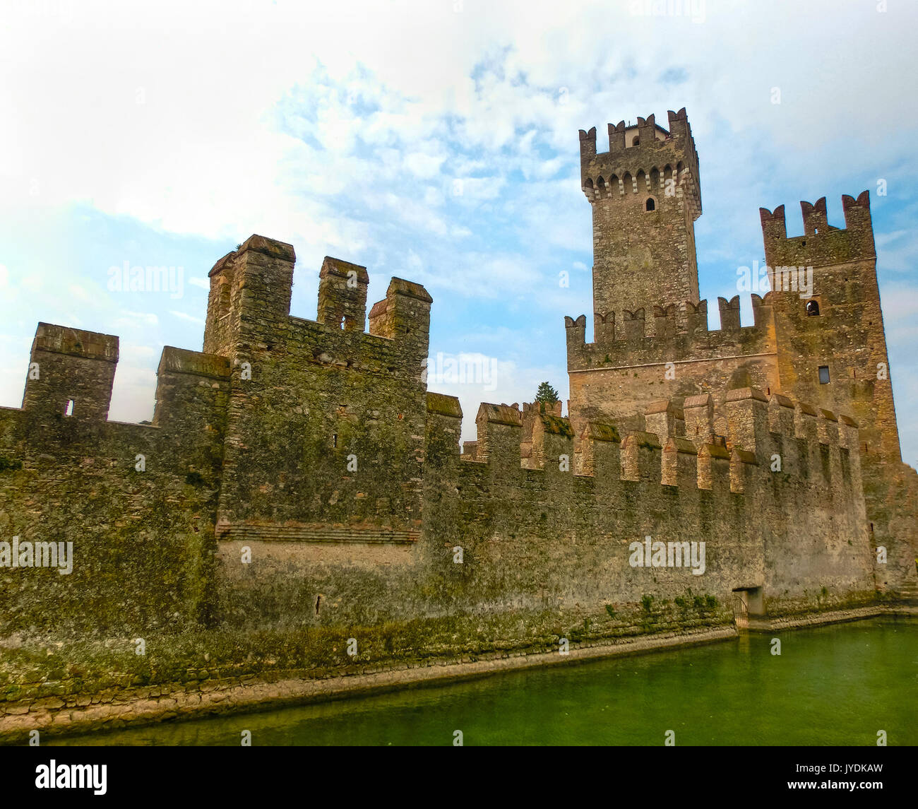 Scaliger Castle in Sirmione on lake Garda Stock Photo - Alamy