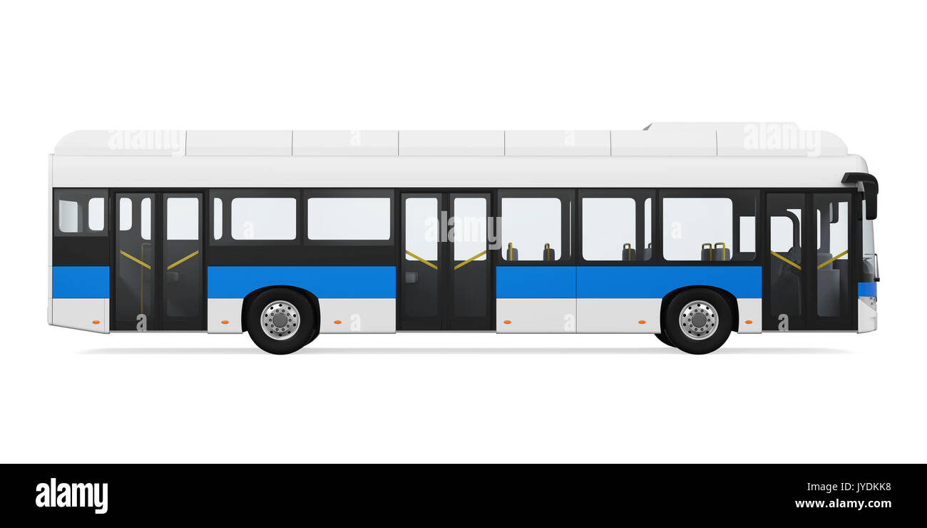 City Bus Isolated Stock Photo - Alamy