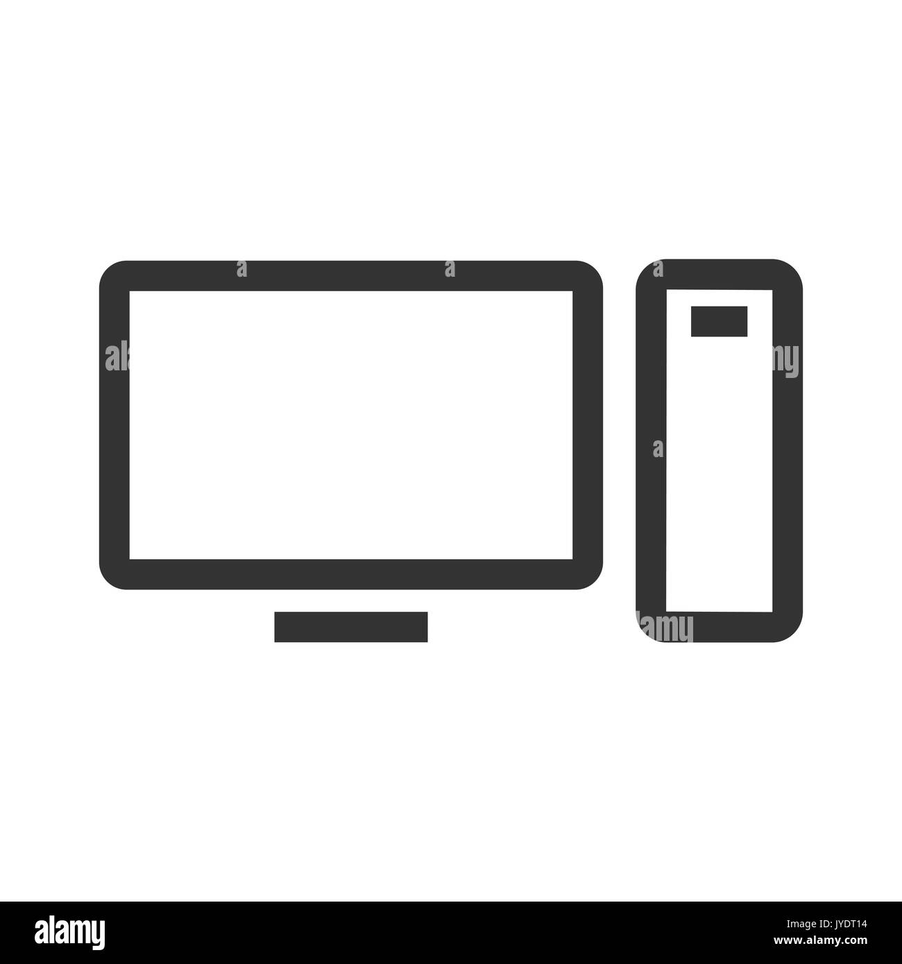 Information icon computer monitor Black and White Stock Photos & Images ...