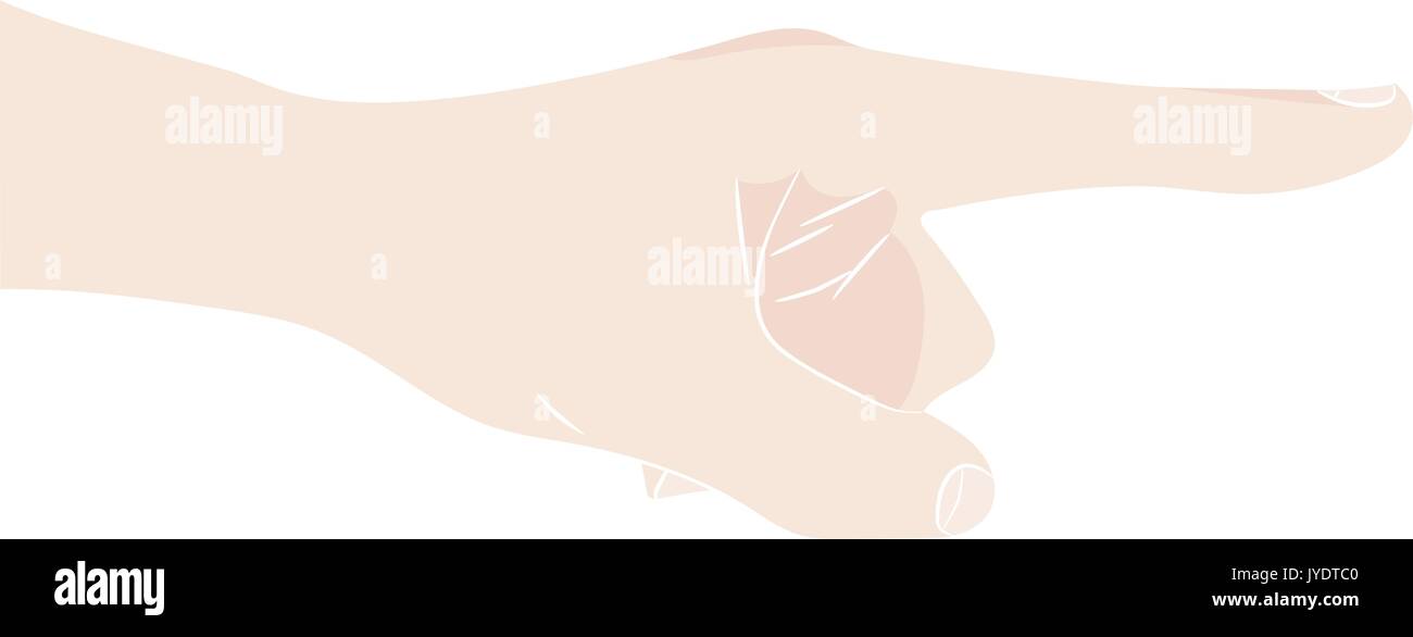 Human hand pointing finger Stock Vector Images - Alamy