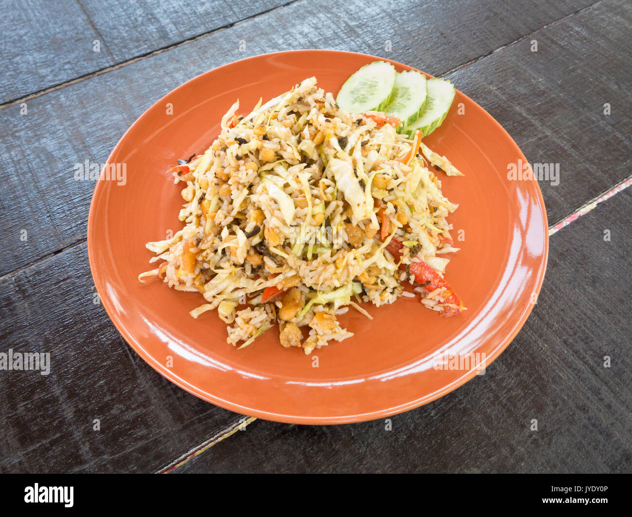 Rice salad with tea leaves, Myanmar Stock Photo - Alamy