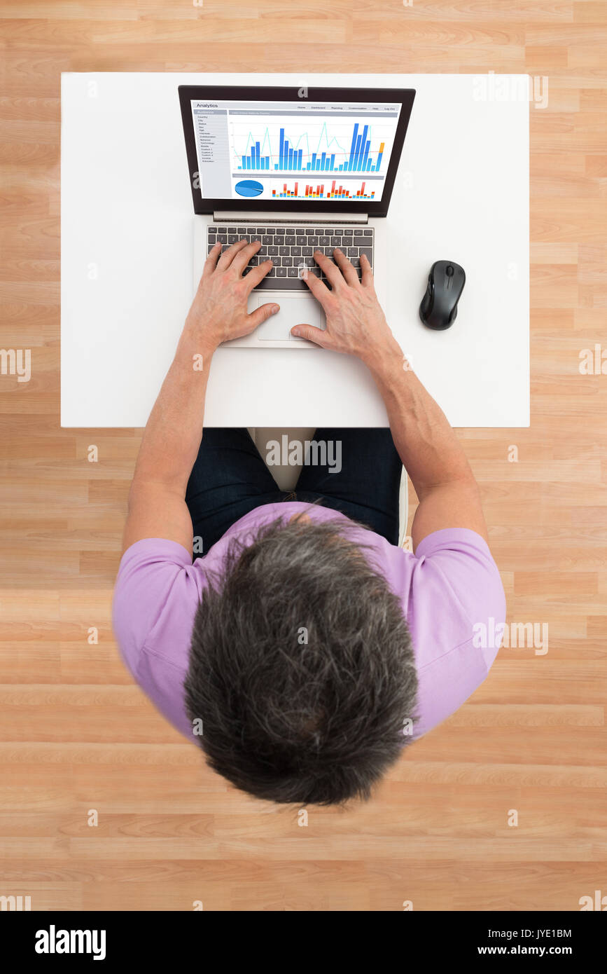 High angle top view graph hi-res stock photography and images - Alamy