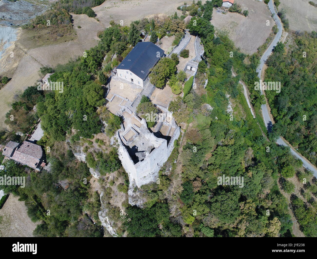 Castle of Canossa, of Matilde di Canossa, province of Reggio Emilia ...