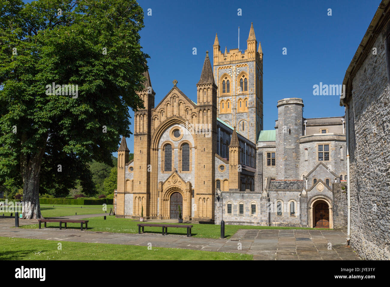 The Abbey Church of St Mary at Buckfast Abbey (completed 1938), a ...
