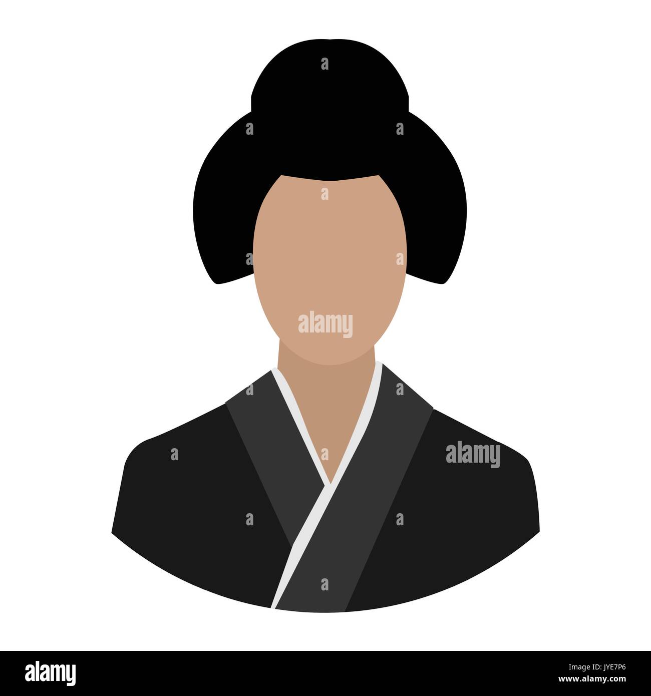 Vector illustration Asian girl in traditional costume. Ethnic Chinese ...
