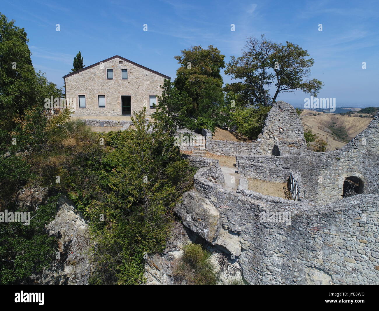 The Castle of Canossa, province of Reggio Emilia, northern Italy Stock ...