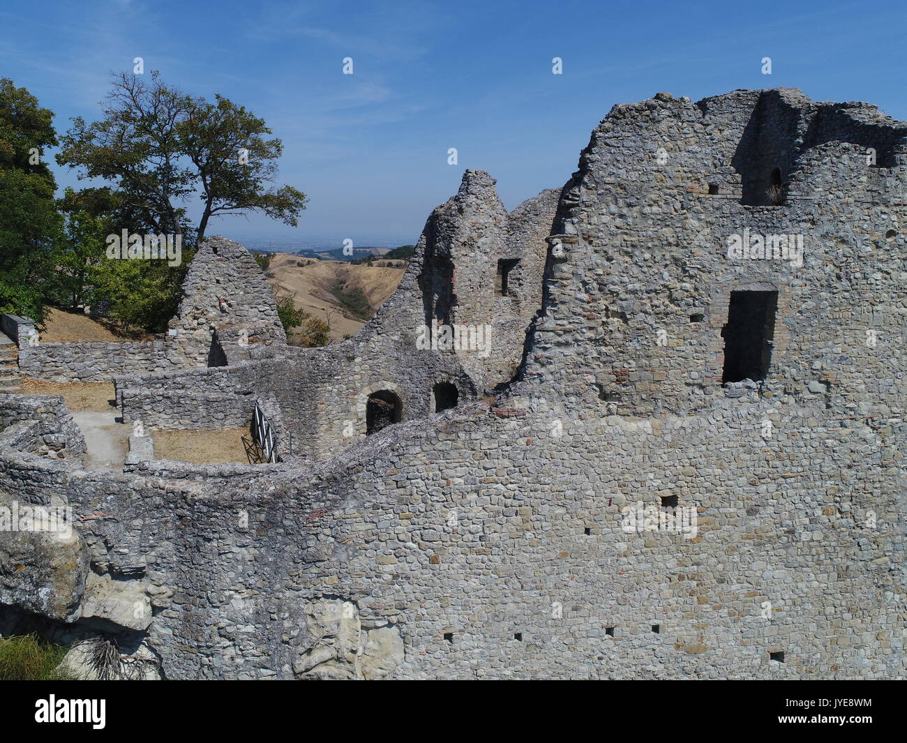 The Castle of Canossa, province of Reggio Emilia, northern Italy Stock ...