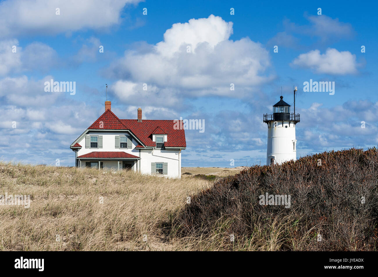 Race Point lighthouse, Provincetown, Cape Cod, Massachusetts, USA Stock ...