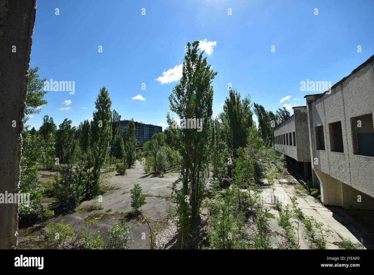 Abandoned City Chernobyl Nuclear Exclusion Zone Stock Photo - Alamy