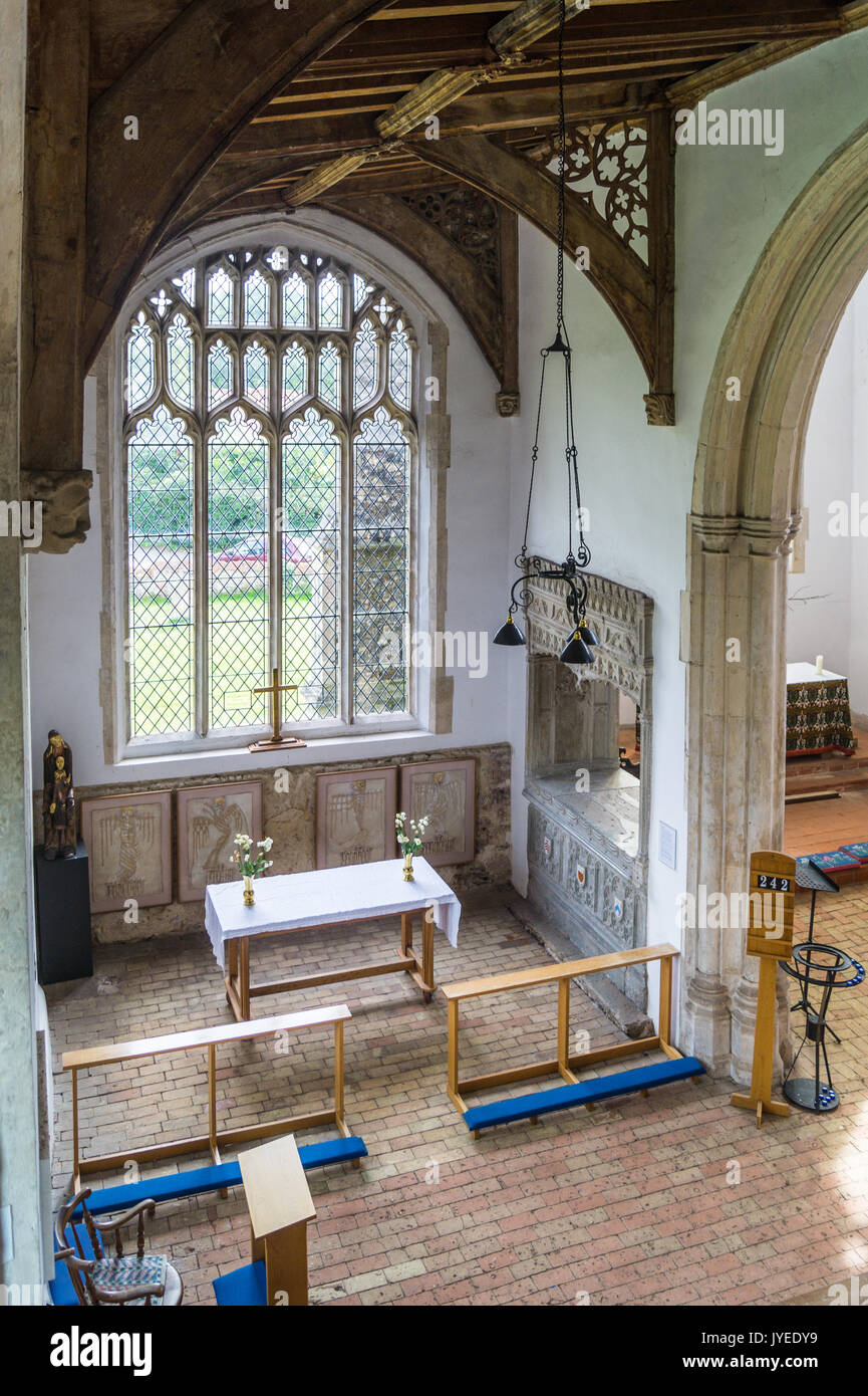 Interior of Holy Trinity Church, Blythburgh, Suffolk, England Stock ...