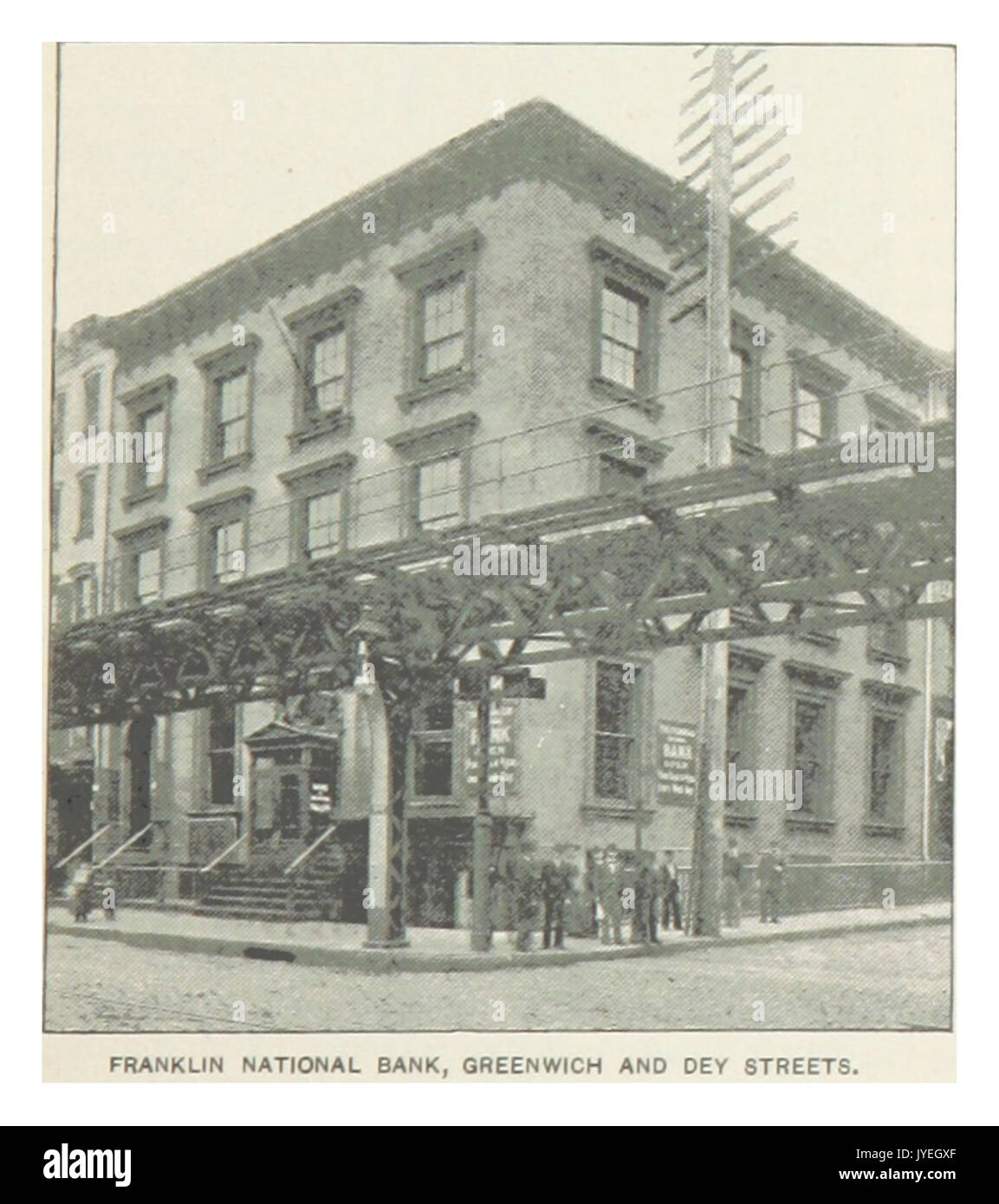 (King1893NYC) pg755 FRANKLIN NATIONAL BANK, GREENWICH AND DEY STREETS ...