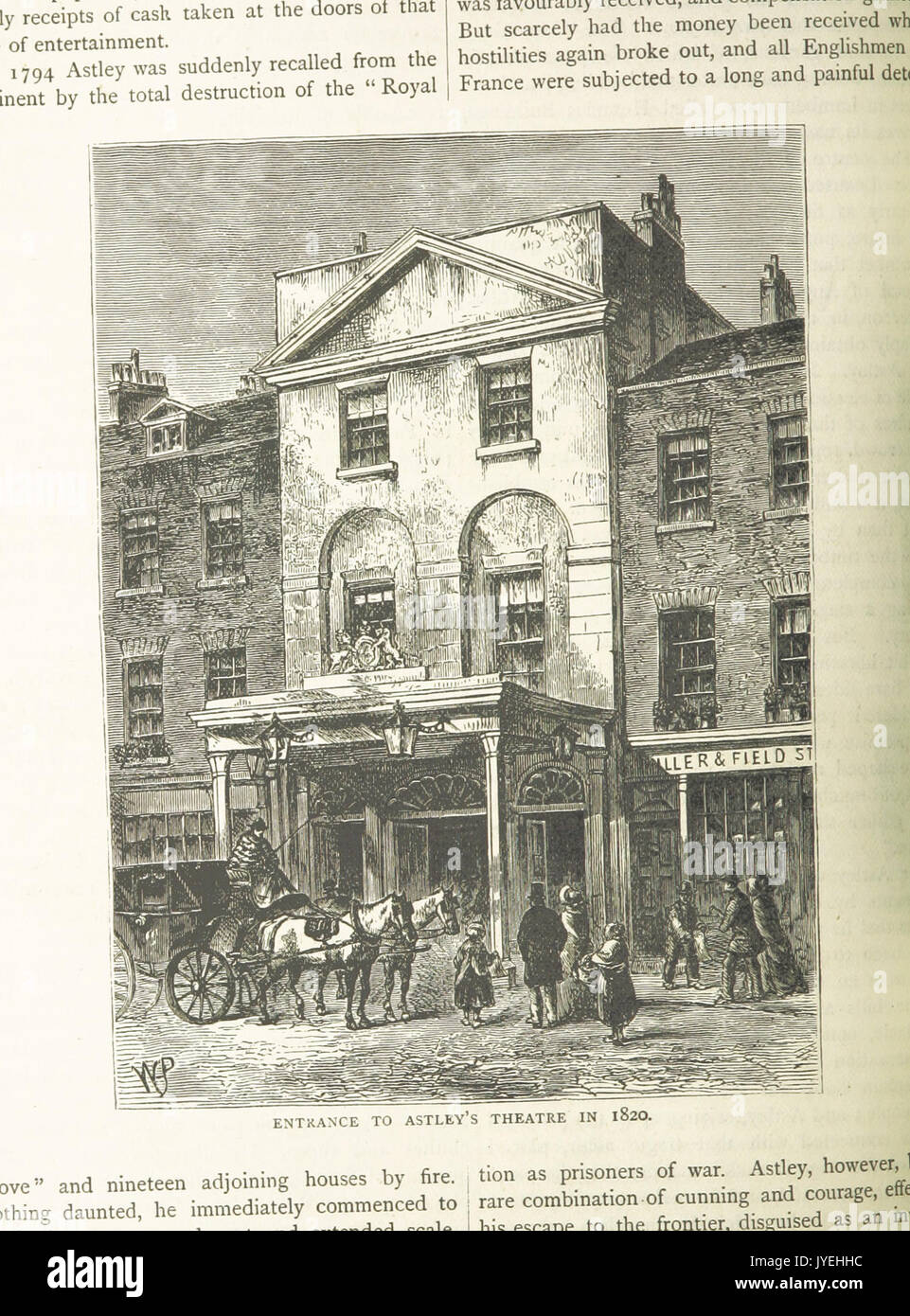 This image from *Old and New London* shows a historical depiction of ...